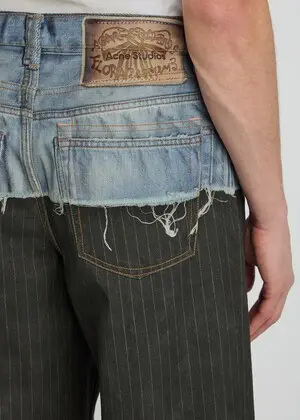 Acne Studios Pinstripe Wide-leg Jeans - Blue