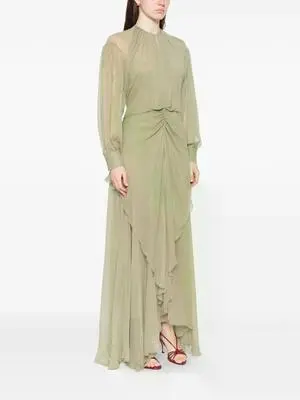 Erika Cavallini Asymmetric Ruffled Dress