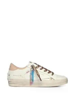 CRIME LONDON Sk8 Deluxe Sneakers With Animal Print Laces
