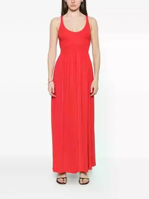 Sportmax Panino Scoop-neck Maxi Dress - Red