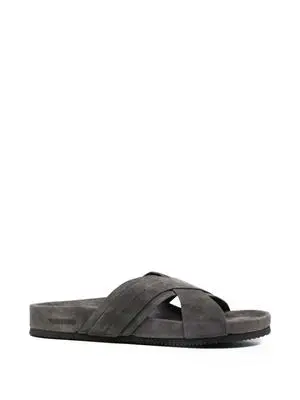 TOM FORD Crisscross Strap Sandals - Grey
