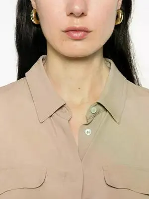 Marella Crepe Shirt - Neutrals
