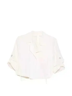 MONOCHROME Turn-up Sleeve Drawstring Jacket