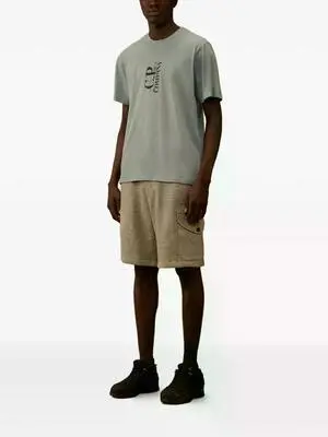 C.P. COMPANY 30/1 Jersey Short-sleeve Printed T-shirt - Blue