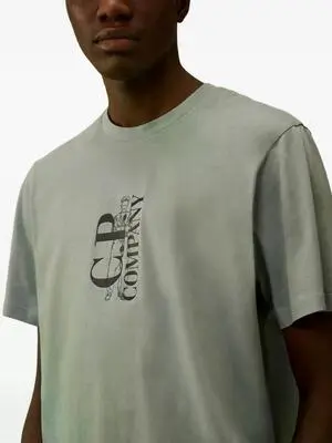 C.P. COMPANY 30/1 Jersey Short-sleeve Printed T-shirt - Blue