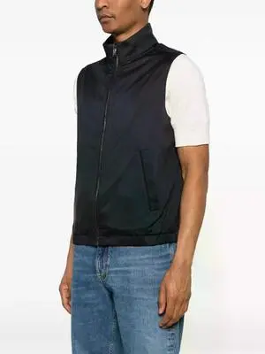 Canali Zip Sleeveless Gilet