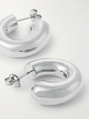 Lié Studio The Rose Hoop Earrings - Silver