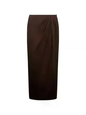 Max Mara Draped Midi Skirt