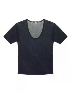 TOTEME Scoop-neck T-shirt - Black
