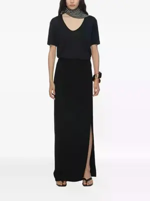 TOTEME Scoop-neck T-shirt - Black