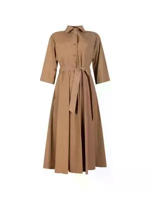 Max Mara Midi Cotton-poplin Shirt Dress