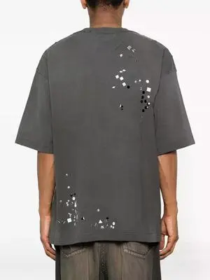 Mihara Yasuhiro Sticker-embellished T-shirt