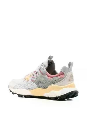 FLOWER MOUNTAIN Nubuck Leather Sneakers - Grey