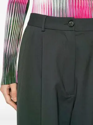 CORDERA Pleated Wide Leg Trousers