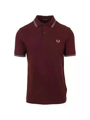 Fred Perry Logo-detail Polo Shirt - Red