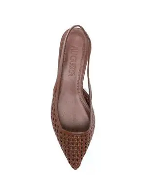 AUGUSTA Woven Harper Pumps - Brown