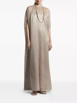 Peserico Sheer Maxi Dress