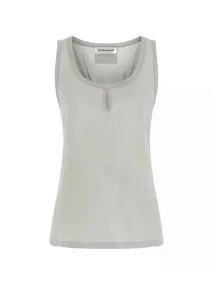 Victoria Beckham Scoop-neck Tank Top - Grey