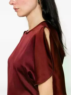 Victoria Beckham Gathered Maxi Dress - Red
