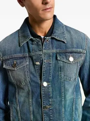 Peserico Buttoned Denim Trucker Jacket