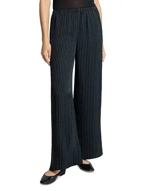 Theory Straight Leg Pull On Pants - Black Multi