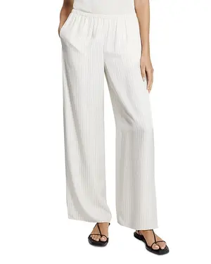 Theory Wide-leg Pull-on Pants - Rice Multi