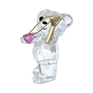 SWAROVSKI Kris Bear Crystal Figurine With Slingshot Motif