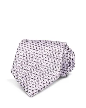 David Donahue Jacquard Silk Neck Tie - Lilac