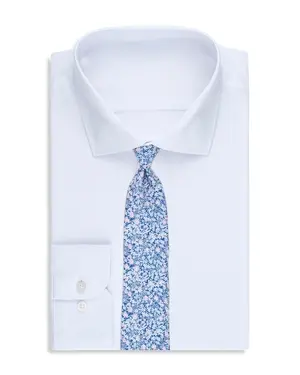Thomas Pink Classic Floral Neck Tie - Navy