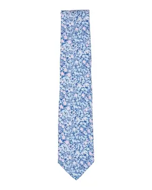 Thomas Pink Classic Floral Neck Tie - Navy