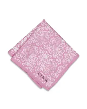 Thomas Pink Pattern Quadrant Pocket Square - Pink