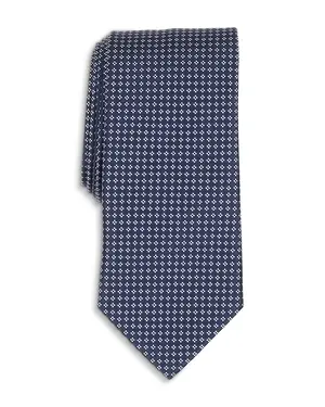 Thomas Pink Woven Diamond Neck Tie - Navy