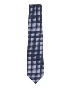 Thomas Pink Woven Diamond Neck Tie - Navy
