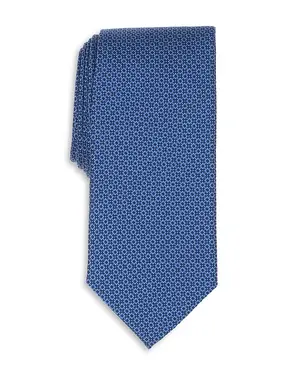 Thomas Pink Classic Woven Geometric Neck Tie - Navy