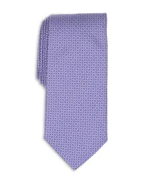 Thomas Pink Classic Woven Geometric Neck Tie - Purple