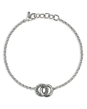 John Hardy Interlocking Circle Chain Bracelet - Silver