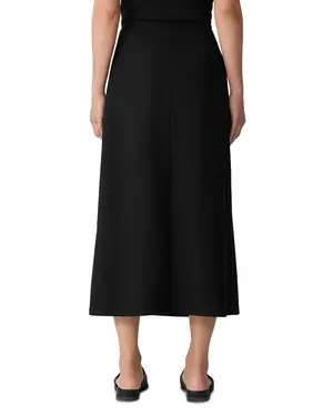Eileen Fisher Wrap Front Midi Skirt