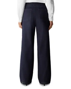 Eileen Fisher Denim Wide-leg Pants