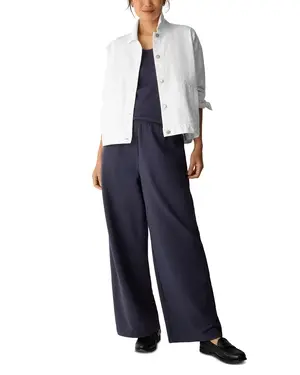 Eileen Fisher High Waisted Wide Leg Pants
