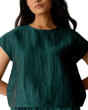 Eileen Fisher Round Neck Square Top