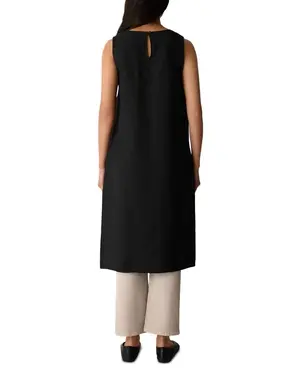 Eileen Fisher Round Neck Sleeveless Tunic