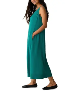 Eileen Fisher Ballet Neck Silk Dress