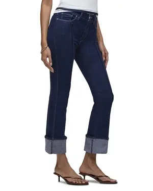 Hudson Jeans Barbara High-rise Pintucked Bootcut Crop Jeans