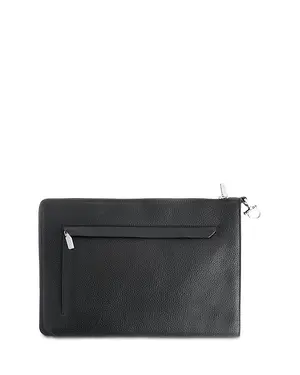 ROYCE NEW YORK Zippered Travel Portfolio Organizer Black