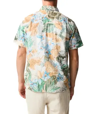 Rodd & Gunn Otokia Print Short Sleeve Shirt - Botanical