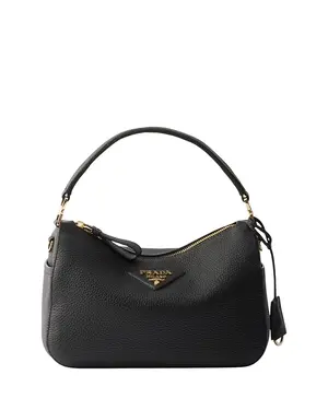 Prada Small Leather Handbag - Black