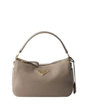 Prada Small Leather Handbag - Grey