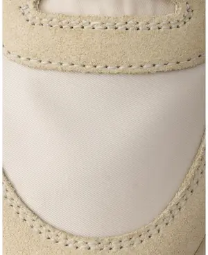 Prada Downtown Re-nylon And Suede Sneakers - Neutral