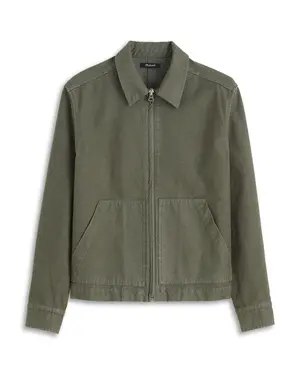 Madewell Service Jacket In Reverse Sateen