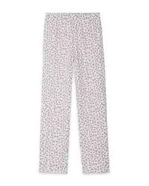 PETITE PLUME Pointelle Knit Pants - Pink